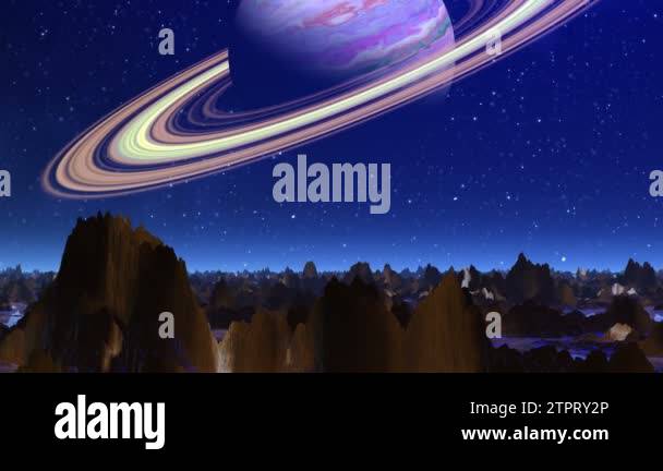 Saturn planet landscape Stock Videos & Footage - HD and 4K Video Clips ...