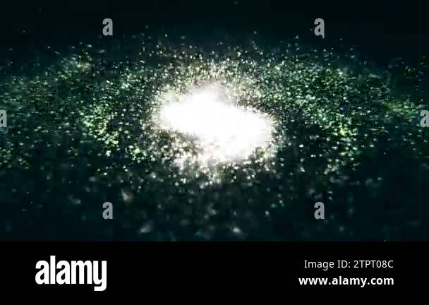 Rotating spiral galaxy - deep space exploration. Animation of a galaxy in space with stars and ...