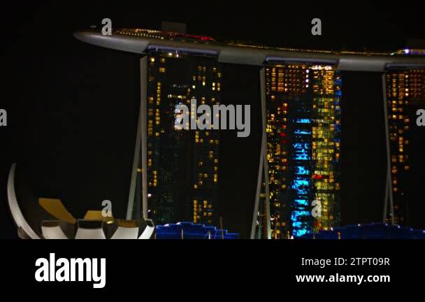 Spectacular and unique. Marina Bay Sands hotel in Singapore. with its ...