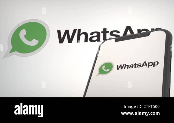 Whatsapp app logo Stock Videos & Footage - HD and 4K Video Clips - Alamy