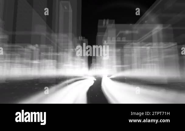 Abstract seamless loop animation of fiber optic cables carrying ...