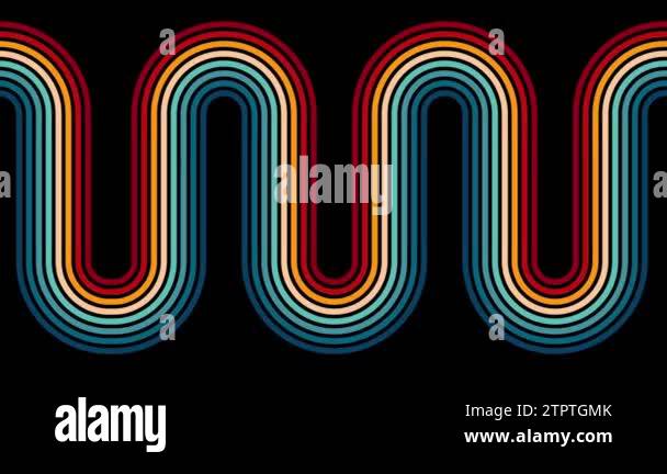 Vintage Striped Backgrounds, Loop Samples, Retro Colors from the 1970s ...