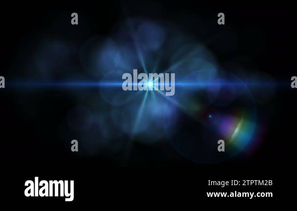 anamorphic lens flare 3840x2160 4K, lights background Stock Video ...