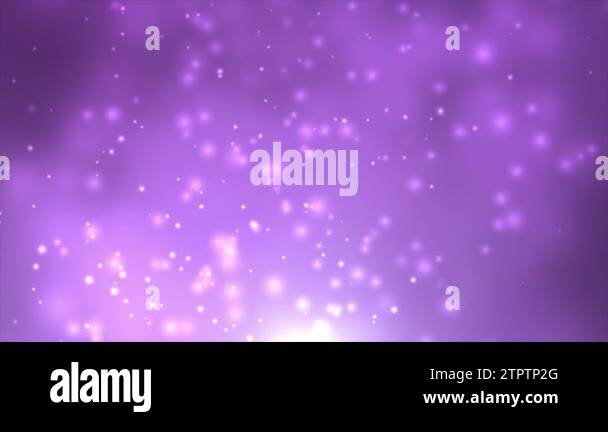 Animated white glowing Particles on Purple Background. Glitter ...