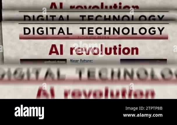 AI revolution artificial intelligence technology innovation vintage ...