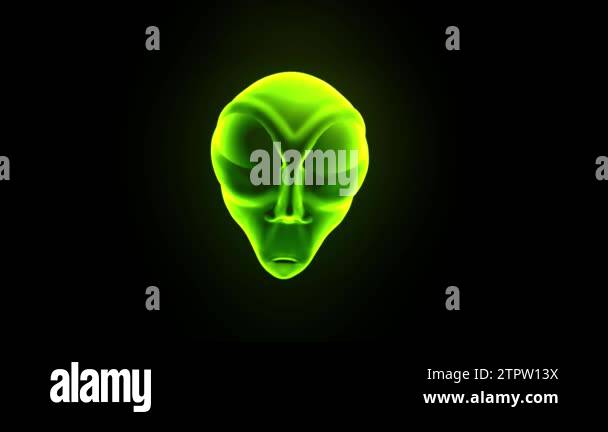 Alien grey head face creepy extraterrestrial gray martian creature ufo ...