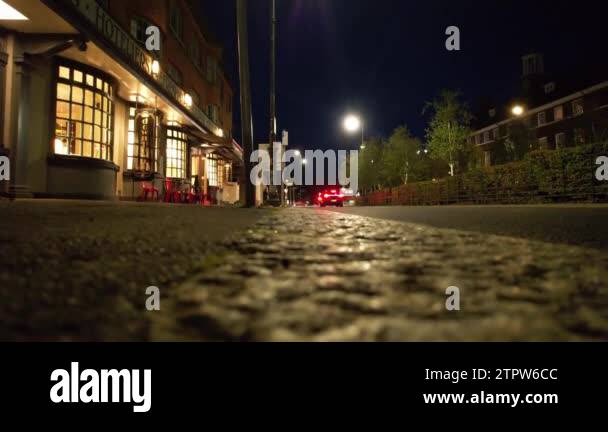 Most Beautiful High Angle Footage of Illuminated Letchworth Garden City ...