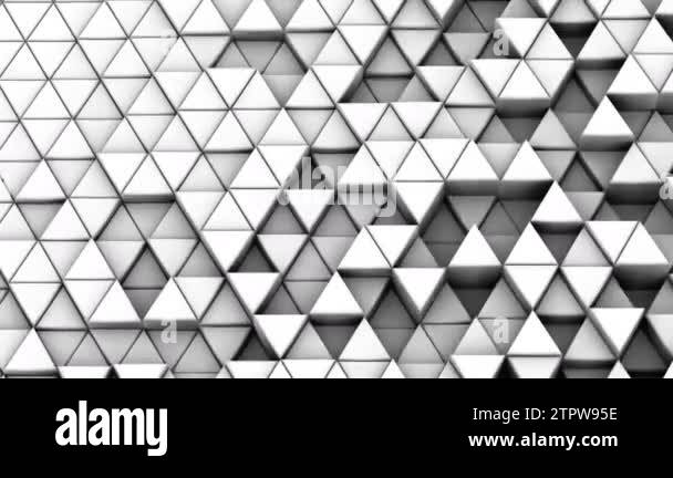 Triangles Formed A Wave. Abstract background, 3 in 1, created in 4K, 3d ...