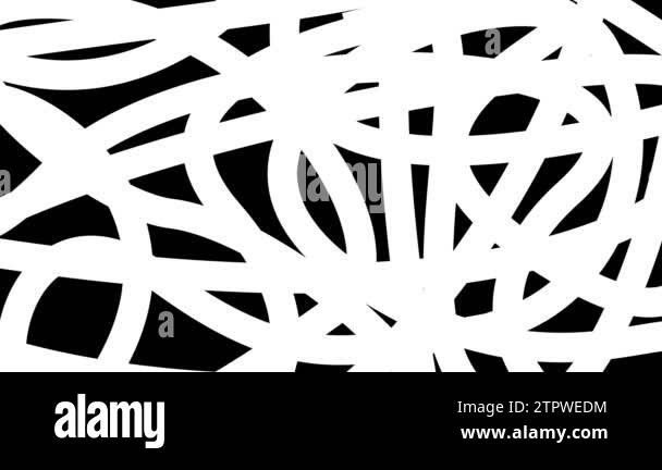 white and black line moving and filling the background, high definition ...