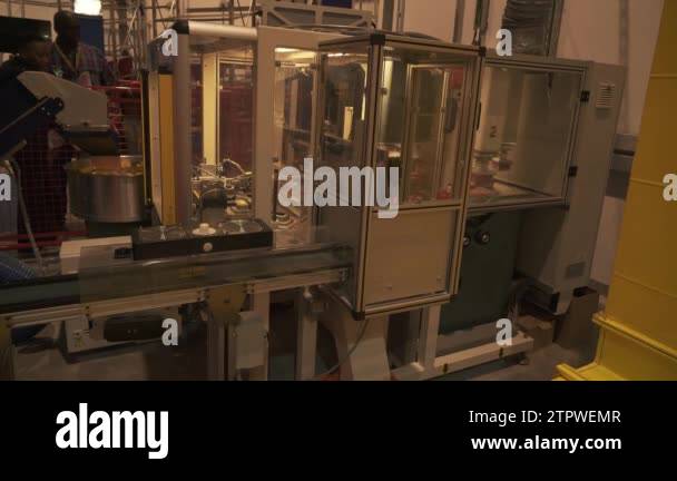 Demonstration of the technological process of manufacturing the details ...