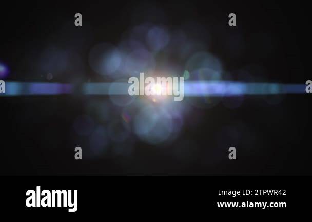 anamorphic lens flare 3840x2160 4K, lights background Stock Video ...