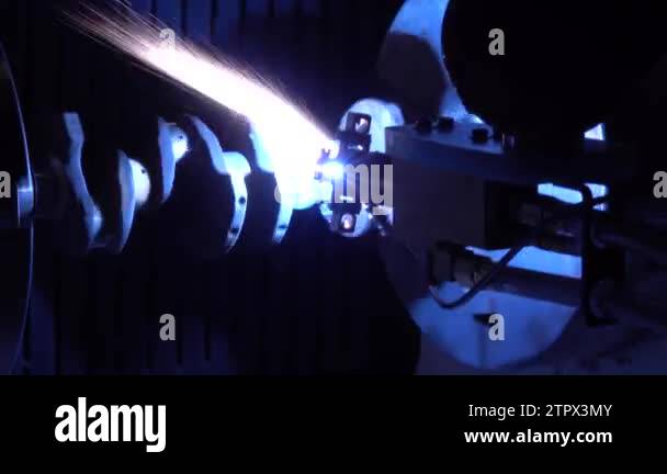 Laser deposition on a rotating part in a milling machine Stock Video ...