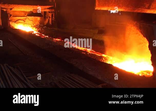Liquid metal from blast furnace Stock Videos & Footage - HD and 4K ...