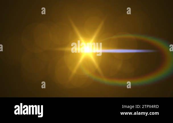 anamorphic lens flare 3840x2160 4K, lights background Stock Video ...