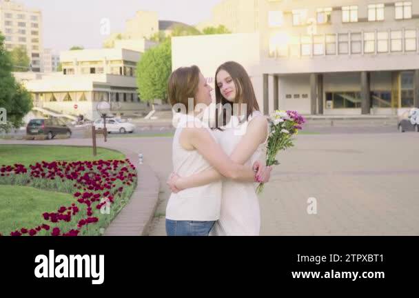 Mom daughter hugging laughing Stock Videos & Footage - HD and 4K Video Clips - Alamy