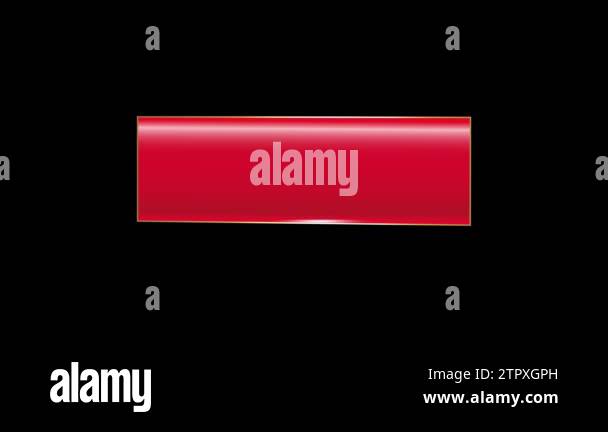 Elegant Red Animated Banner Design. Realistic Signboard or Bar with ...