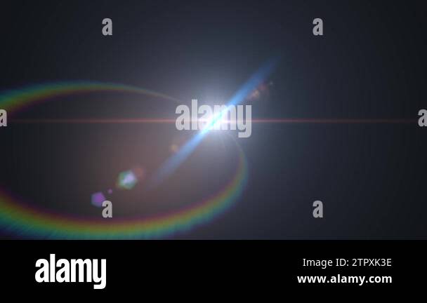 anamorphic lens flare 3840x2160 4K, lights background Stock Video ...