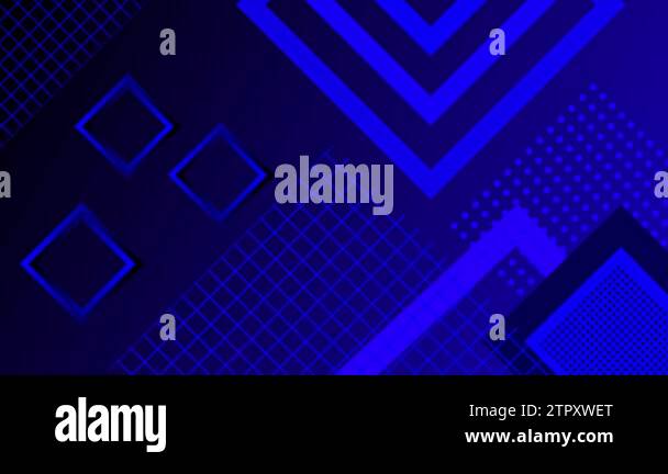 Animated blue color multiple squares shapes element background Stock ...