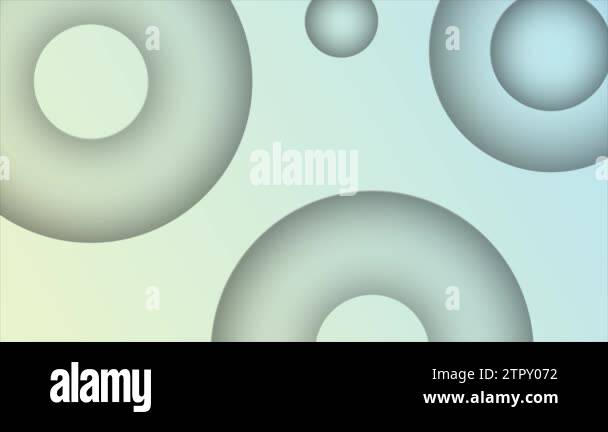 Animated Blue and yellow 3d depth semi circle shapes background, simple ...