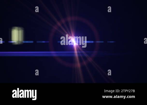 anamorphic lens flare 3840x2160 4K, lights background Stock Video ...