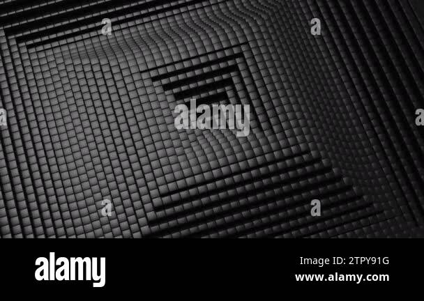 Cubes Formed A Wave. Abstract background, 2 in 1, loop (301-600 frames ...