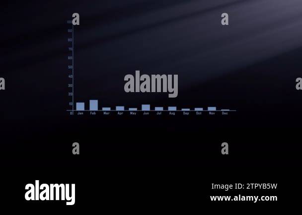 4k, Graph Growth Chart Infographics Profit Up. Business Growth And ...