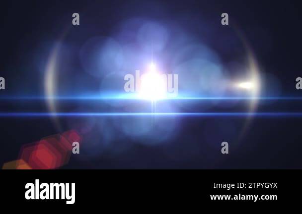 anamorphic lens flare 3840x2160 4K, lights background Stock Video ...