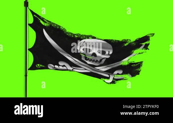 flag 3d model green screen Stock Video Footage - Alamy