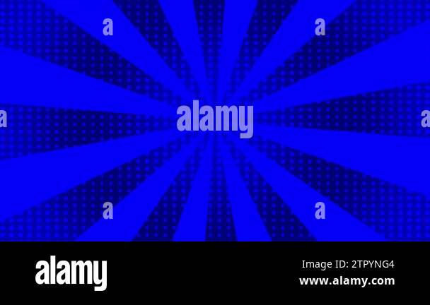 Animated Modern comic style central concentrated rotating lines Blue ...