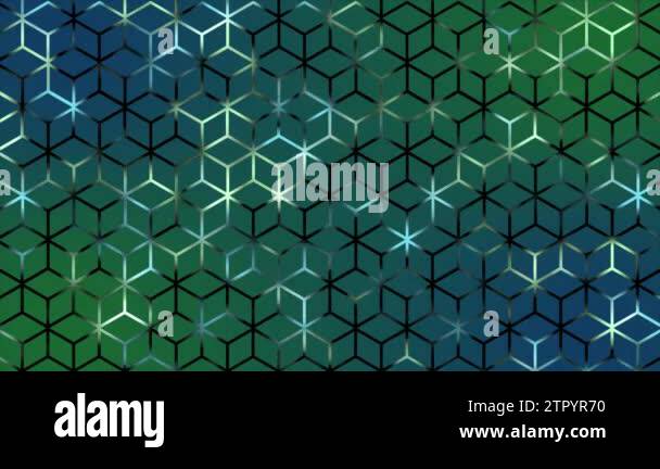 Animated Futuristic colourful sci-fi technology background with hexagonal pattern Stock Video ...