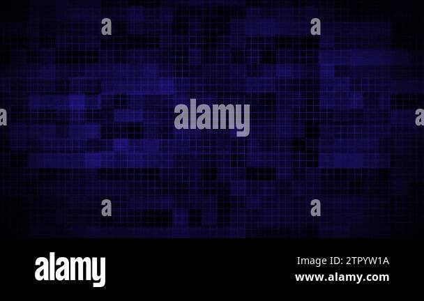 Animated Dark Blue abstract geometric shapes technology background ...