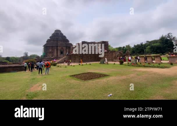 Odisha, India, 3 April 2022 People visiting The Famous Konark Sun ...