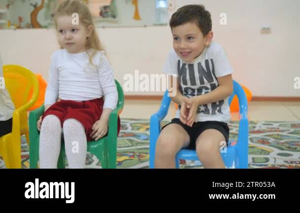 Childrens developing a game room. Emotions of young children during ...