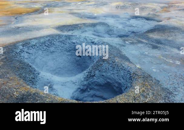 Geothermal Area in Iceland, Pure Green Energy at Sulfur Valley with ...