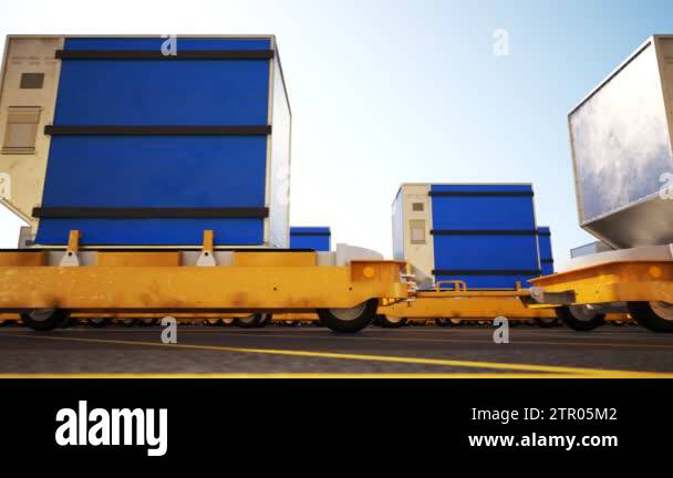 Shipping container trailers Stock Videos & Footage - HD and 4K Video ...