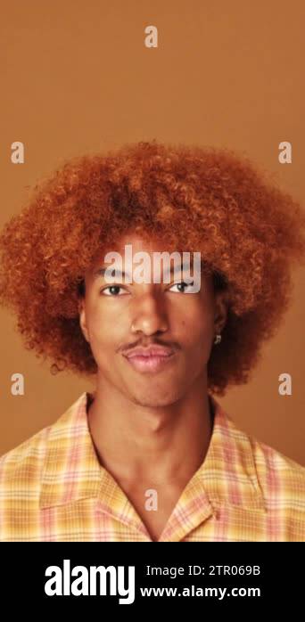 Guy shows up at pointing fingers to show mockup space, isolated on ...