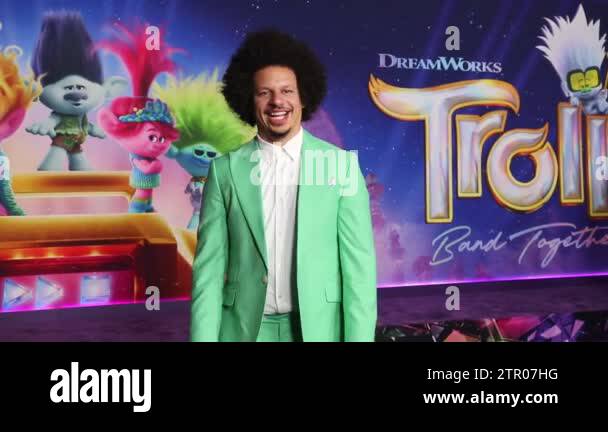 Eric Andre at the Los Angeles premiere of 'Trolls Band Together' held ...