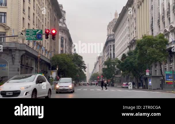 Center of Buenos Aires, Capital of Argentina, with the Famous Monument ...