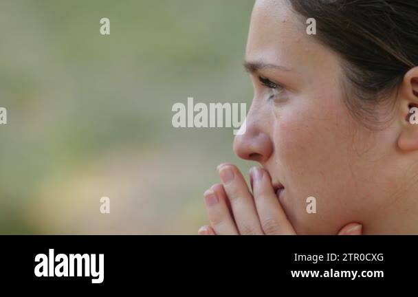 Side profile woman sad Stock Videos & Footage - HD and 4K Video Clips ...