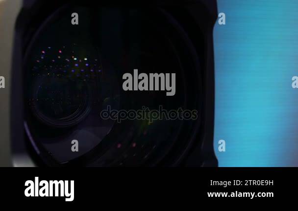 Camera lens reflection Stock Video Footage - Alamy