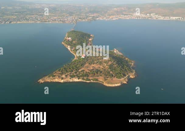 Drone footage at Urla Izmir Province, Turkey. Known as Quarantine ...