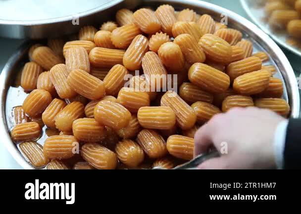 Traditional tulumba dessert Stock Videos & Footage - HD and 4K Video ...