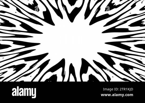 Dynamic black and white abstract explosion pattern with a central white ...