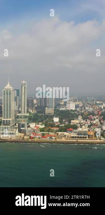 Buildings located nearly the waterfront in Colombo the capital cities ...
