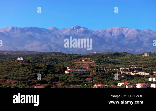 Crete, Greece. Aerial drone shot. Falassarna Beach in Chania, Elafonisi ...