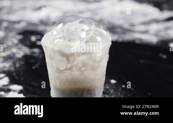 Chemical Reaction Texture Of Bubbling Powder. Experiments in the ...