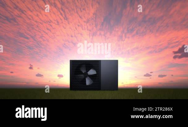 rotating fan of a heat pump energy as a heater and alternative energy ...