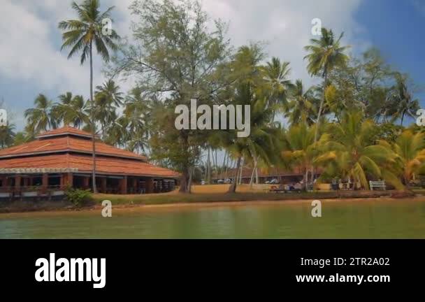 Kalu Ganga river in Sri Lanka, travelling by boat Stock Video Footage ...