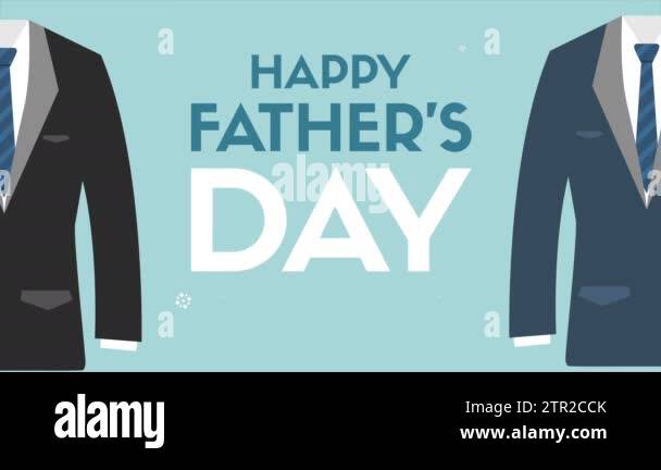 Happy father day cartoon animation background collection Stock Video ...