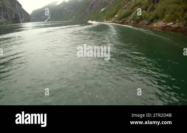 Rib Boat - Geiranger Fjords - Norway Stock Video Footage - Alamy